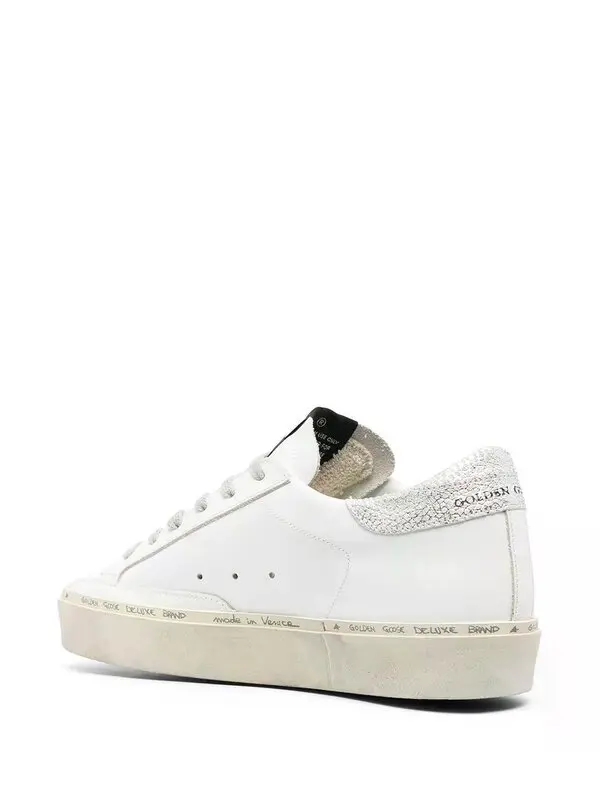 GOLDEN GOOSE Hi Star Platform Sneakers With Metallic Heel Tab