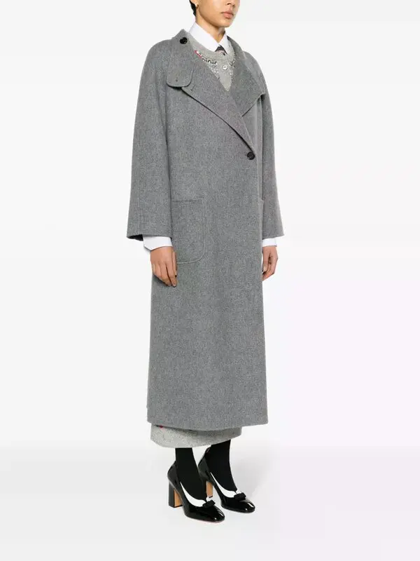 Thom Browne Wool-cashmere Blend Maxi Coat