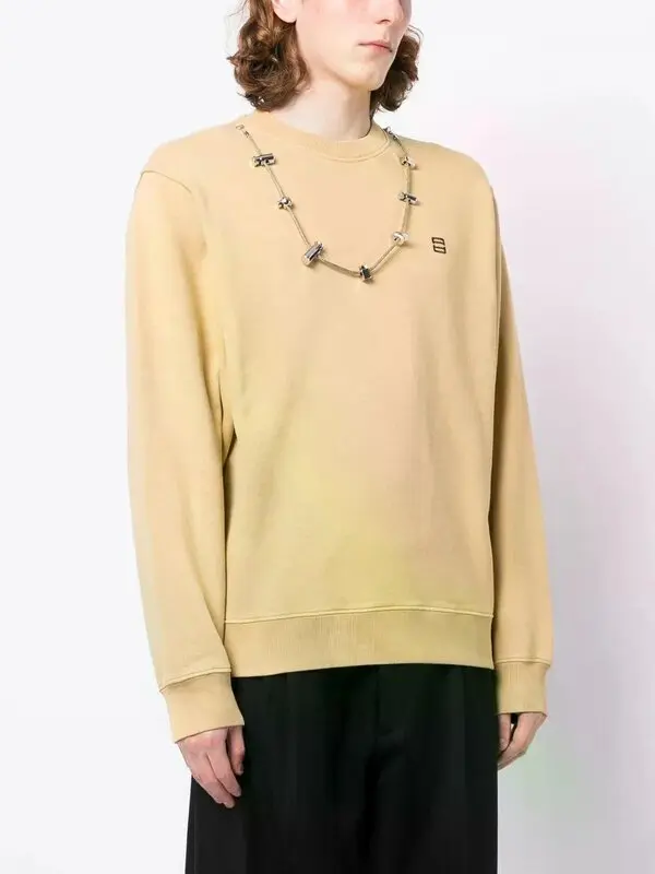 AMBUSH Stopper-detail Cotton Sweatshirt - Brown