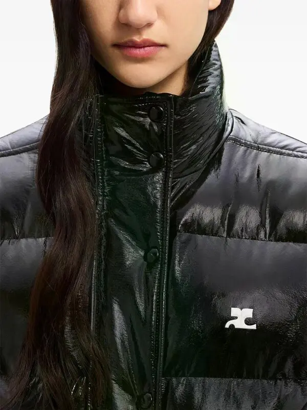COURREGES Logo-print Puffer Jacket