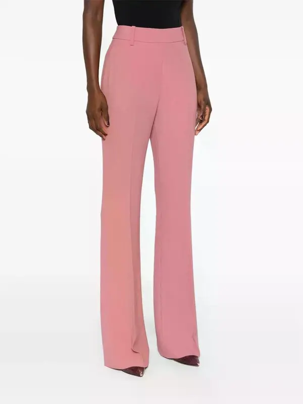 Ermanno Scervino Flared Crepe Trousers