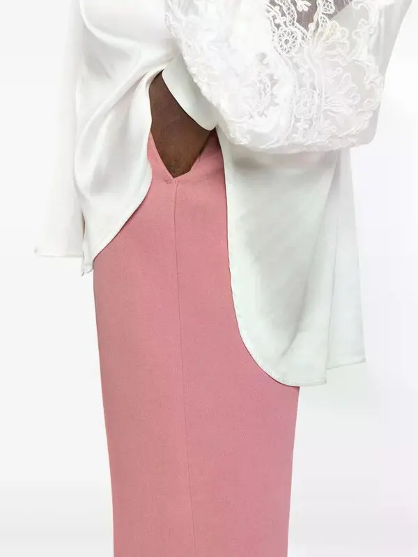 Ermanno Scervino Flared Crepe Trousers