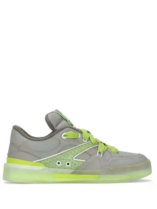 Dolce & Gabbana Logo-patch Low-top Sneakers - Grey