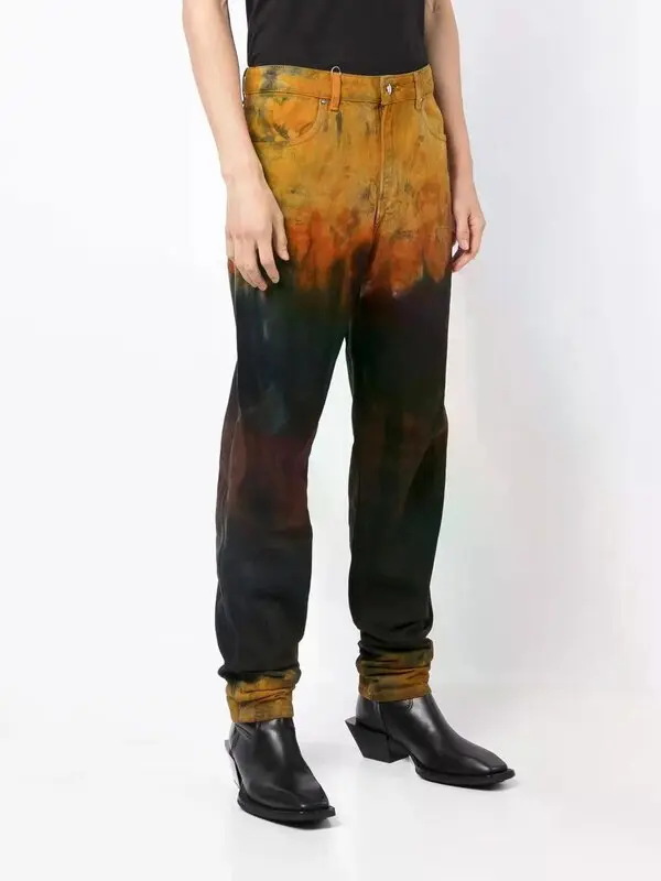 Eckhaus Latta Distressed Straight-leg Jeans