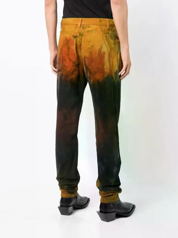 Eckhaus Latta Distressed Straight-leg Jeans