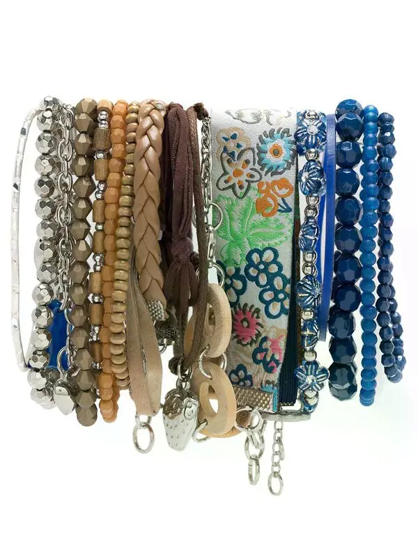 AMIR SLAMA Charms Bracelet Set - Blue