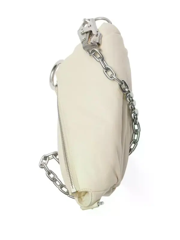 Burberry Knight Leather Shoulder Bag - Neutrals