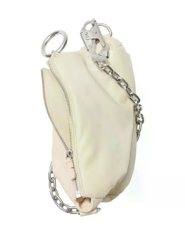 Burberry Knight Leather Shoulder Bag - Neutrals