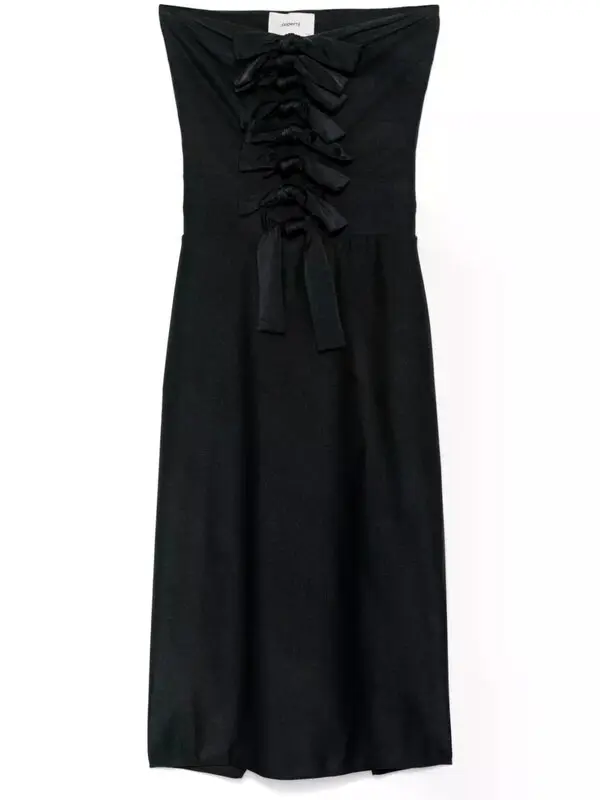 Coperni Knot-detail Jersey Dress - Black