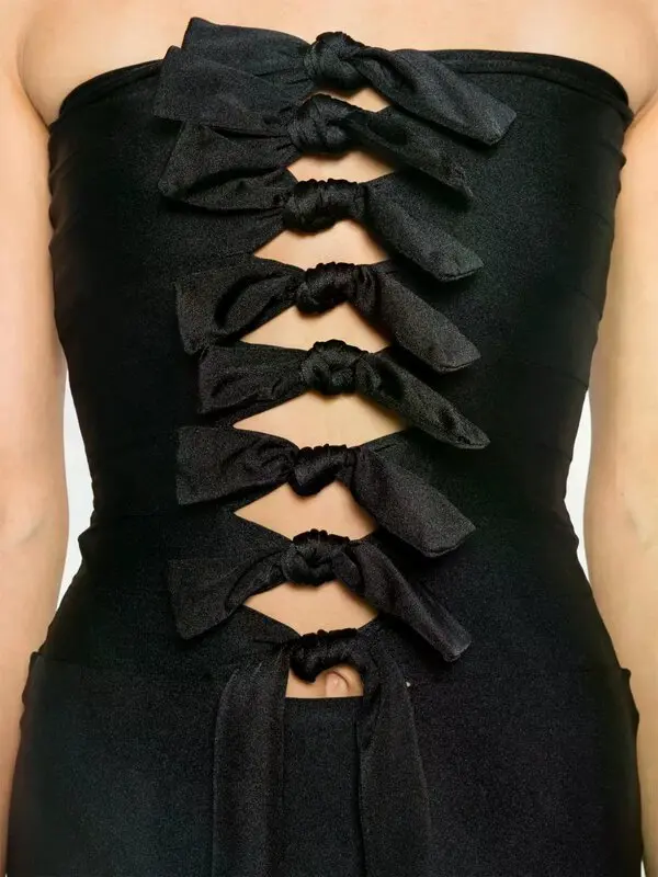 Coperni Knot-detail Jersey Dress - Black