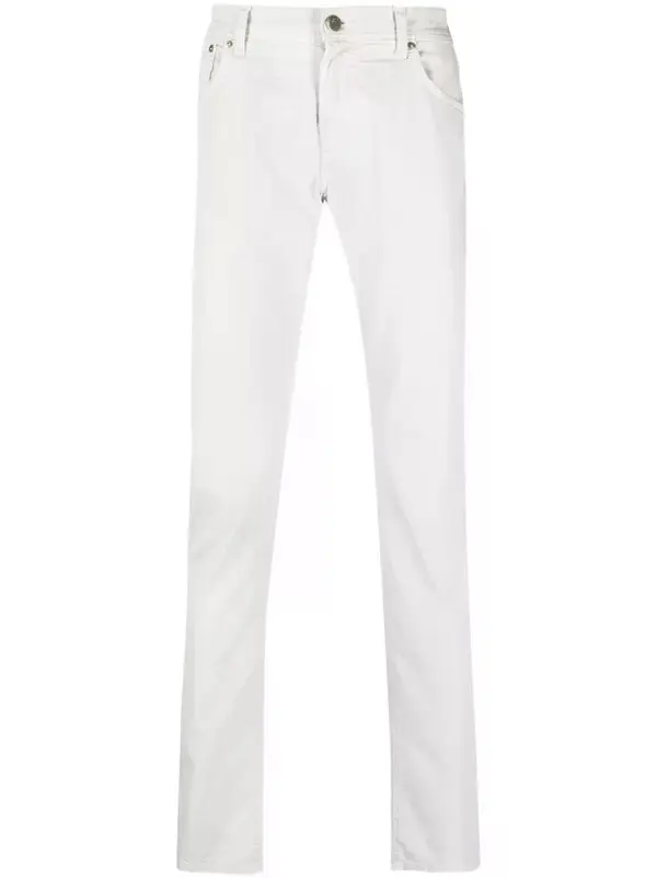 Corneliani Low-rise Skinny Trousers - Grey