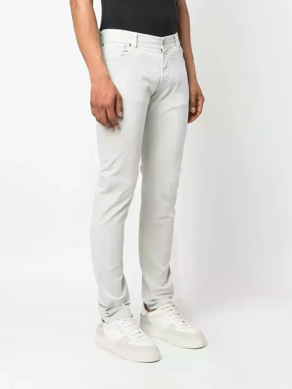 Corneliani Low-rise Skinny Trousers - Grey