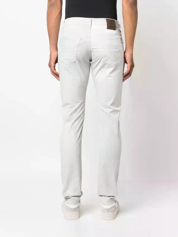 Corneliani Low-rise Skinny Trousers - Grey