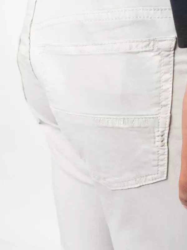 Corneliani Low-rise Skinny Trousers - Grey