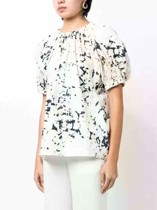 3.1 Phillip Lim Kaleidoscope Puff-sleeve Blouse