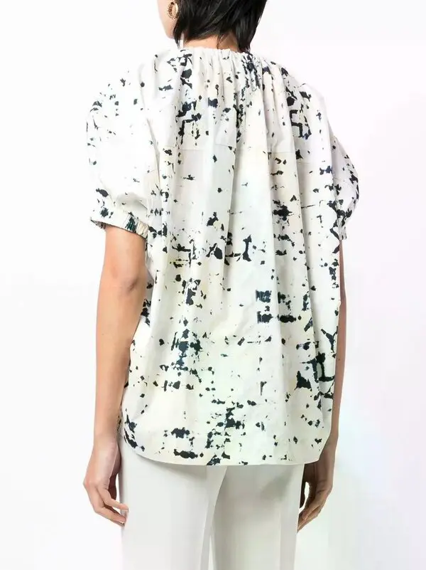 3.1 Phillip Lim Kaleidoscope Puff-sleeve Blouse