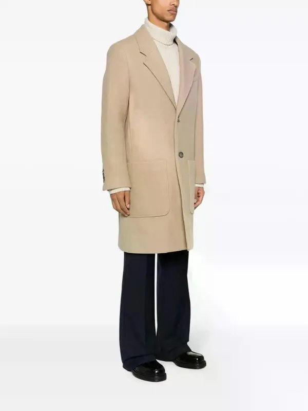 AMI Paris Virgin Wool Single-breasted Coat
