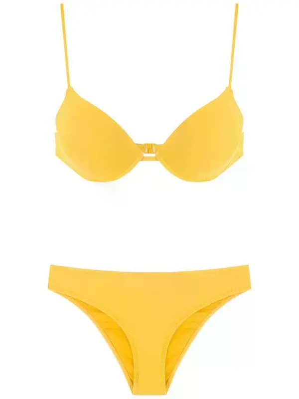 AMIR SLAMA Balconette Bikini Set - Yellow