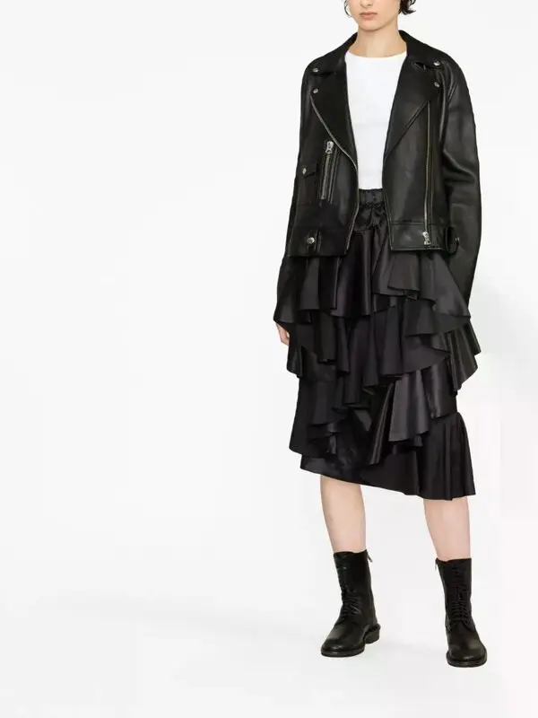Comme Des Garçons Ruffled Tiered Midi Skirt