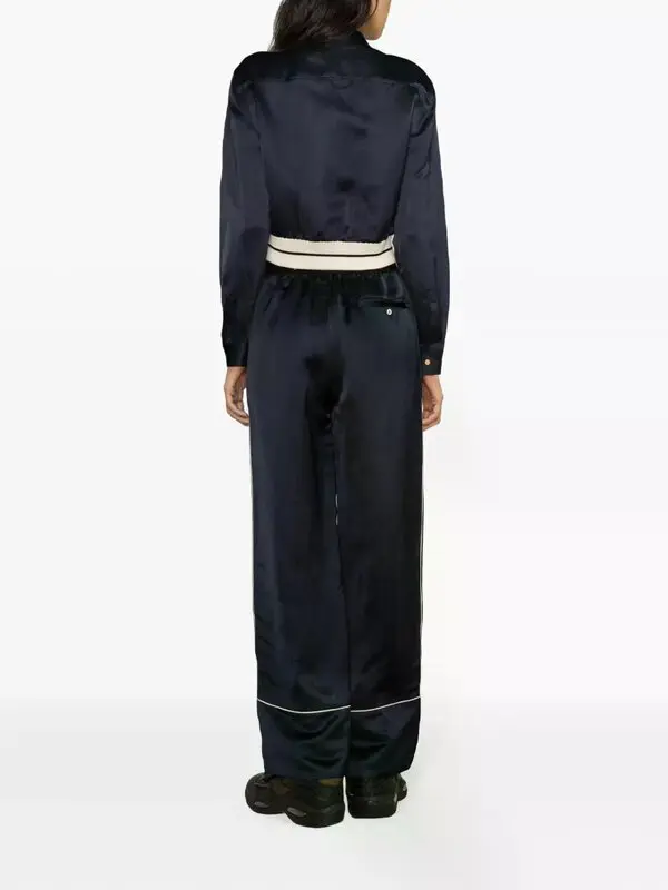 Palm Angels Button-up Satin Shirt