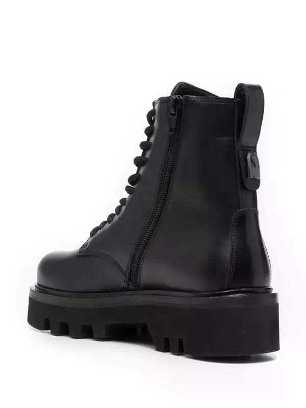 Furla Lace-up Leather Boots