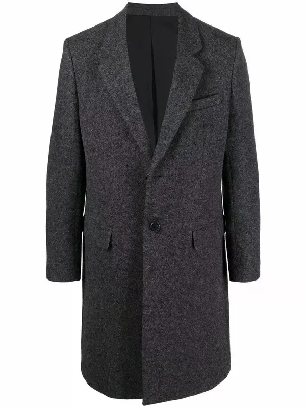 AMI Paris Single-breasted Wool Coat