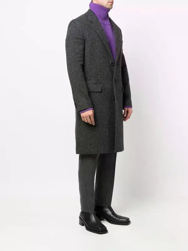 AMI Paris Single-breasted Wool Coat