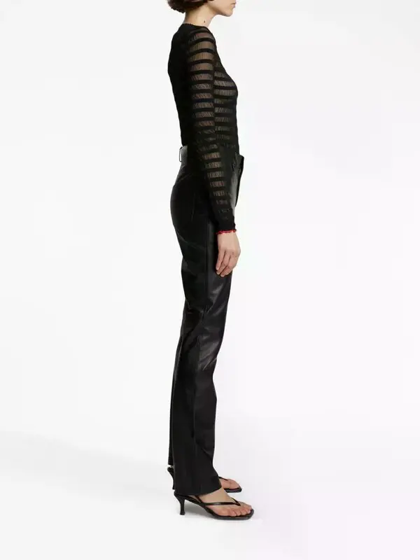 Proenza Schouler White Label Striped Sheer Top