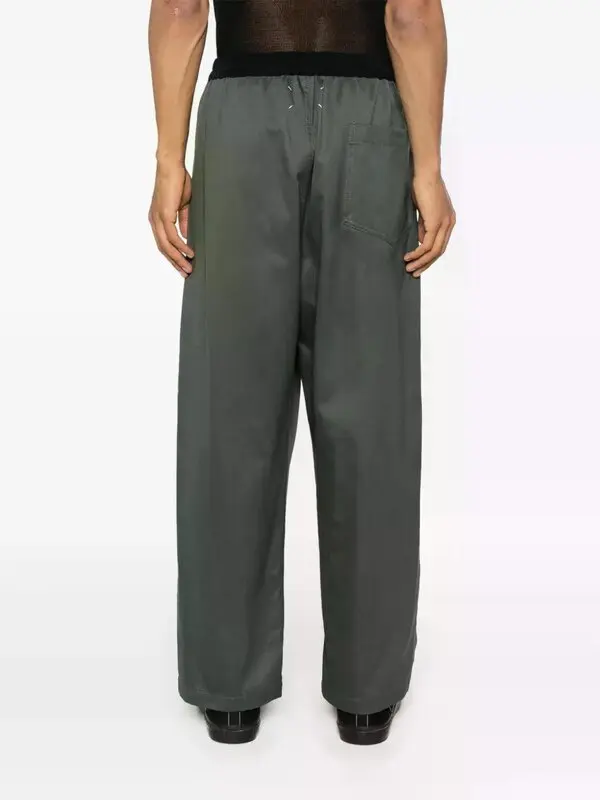 MAISON MARGIELA Pleated Cotton Trousers