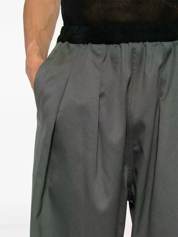MAISON MARGIELA Pleated Cotton Trousers