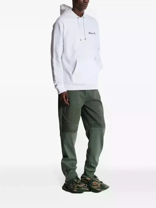 Balmain Embroidered-logo Hoodie