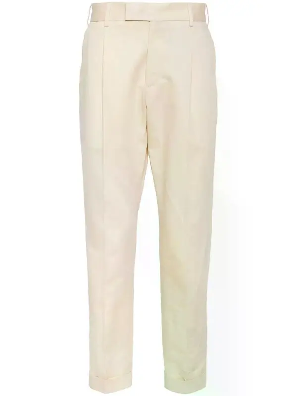 PT TORINO Feather-detail Poplin Trousers
