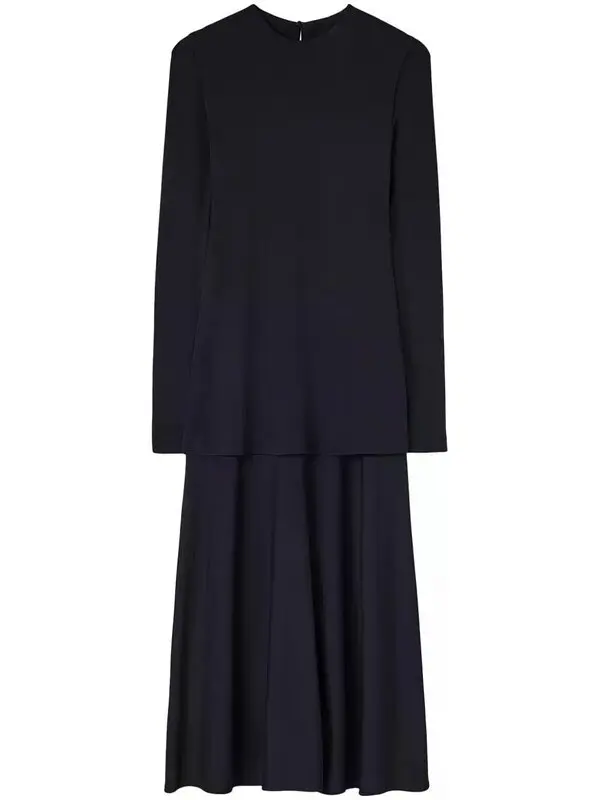 JIL SANDER Long-sleeve A-line Midi Dress
