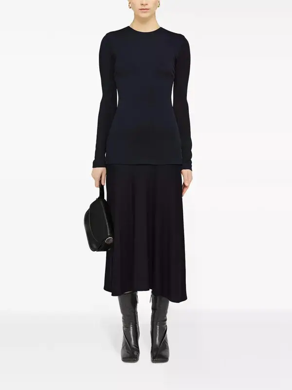 JIL SANDER Long-sleeve A-line Midi Dress