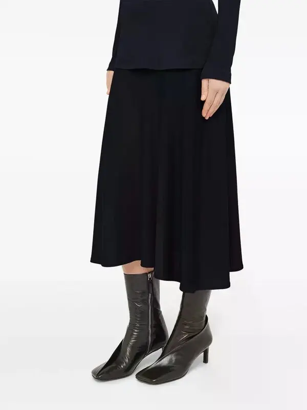 JIL SANDER Long-sleeve A-line Midi Dress