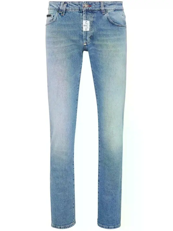 Philipp Plein Logo-patch Straight-leg Jeans