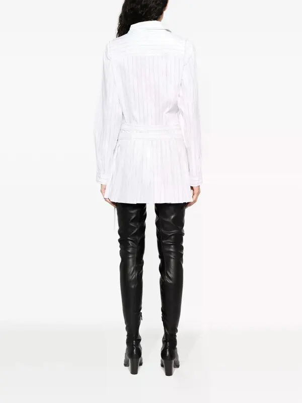 AMBUSH Striped Cotton-blend Shirtdress