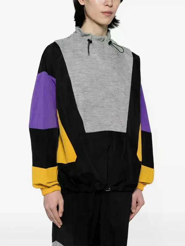 GOD'S MASTERFUL CHILDREN Drawstring-neck Colour-block Sweatshirt