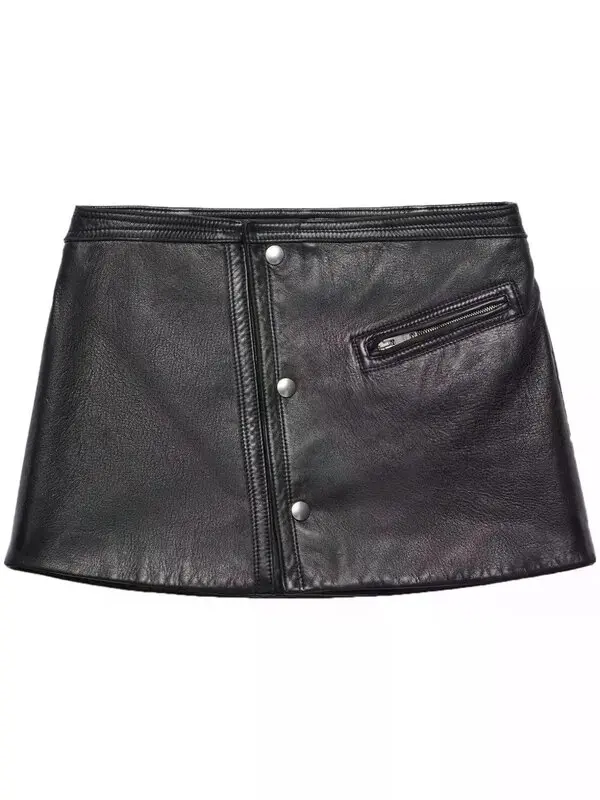 Prada Leather Mini Skirt