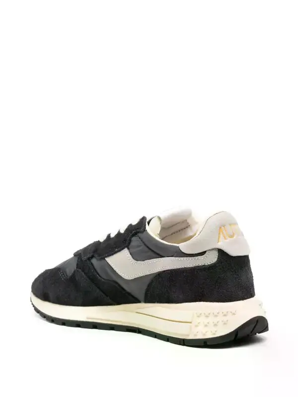AUTRY Reelwind Panelled Suede Sneakers - Black
