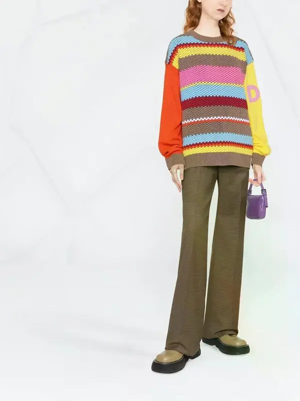 Dsquared2 Chunky-knit Striped Jumper