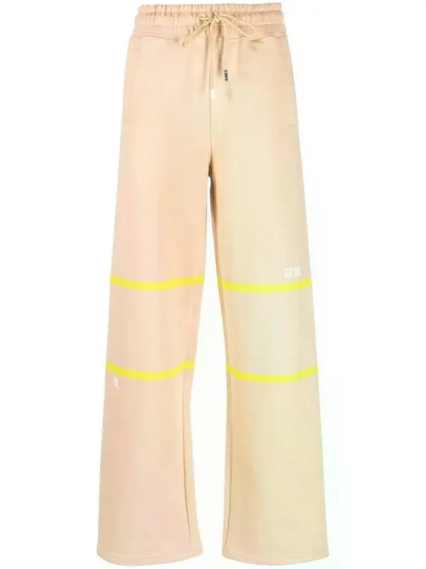 Gcds Stripe-detail Cotton Sweatpants