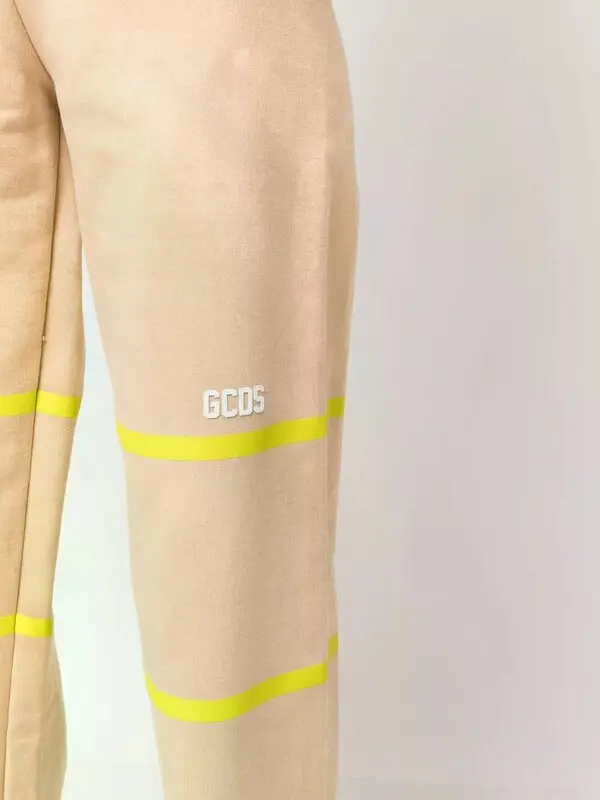 Gcds Stripe-detail Cotton Sweatpants