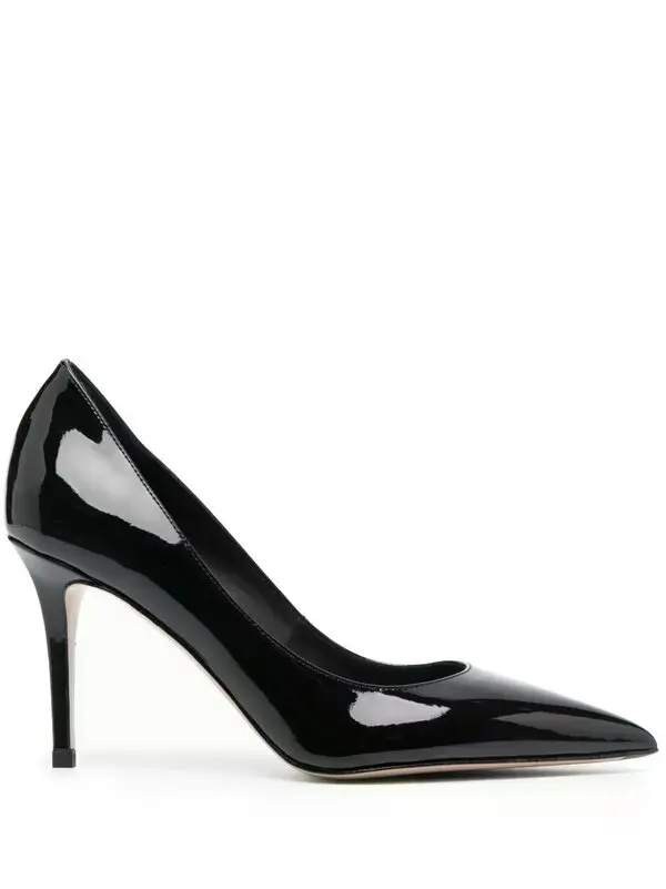 LE SILLA Eva 80mm Patent Leather Pumps - Black