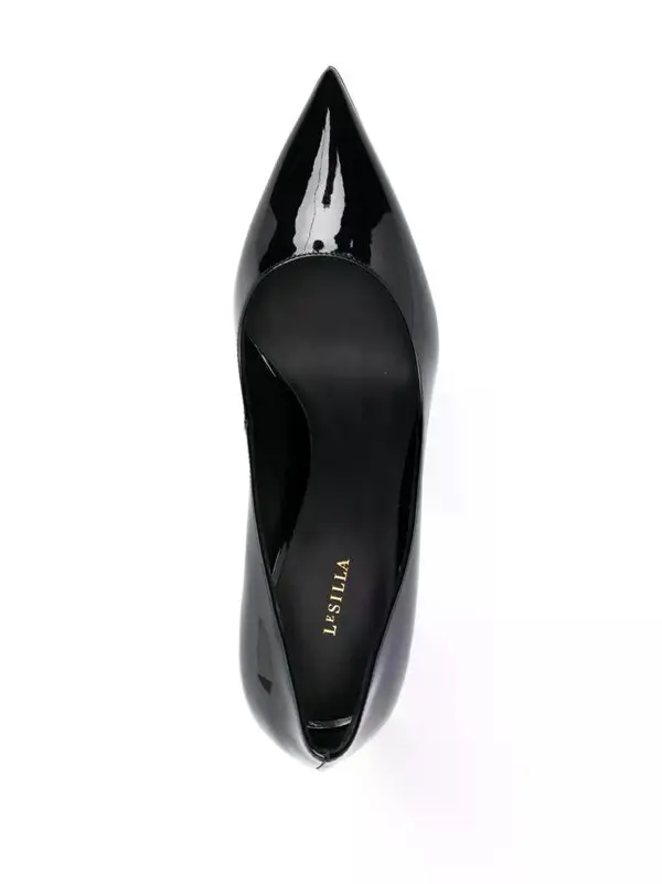 LE SILLA Eva 80mm Patent Leather Pumps - Black