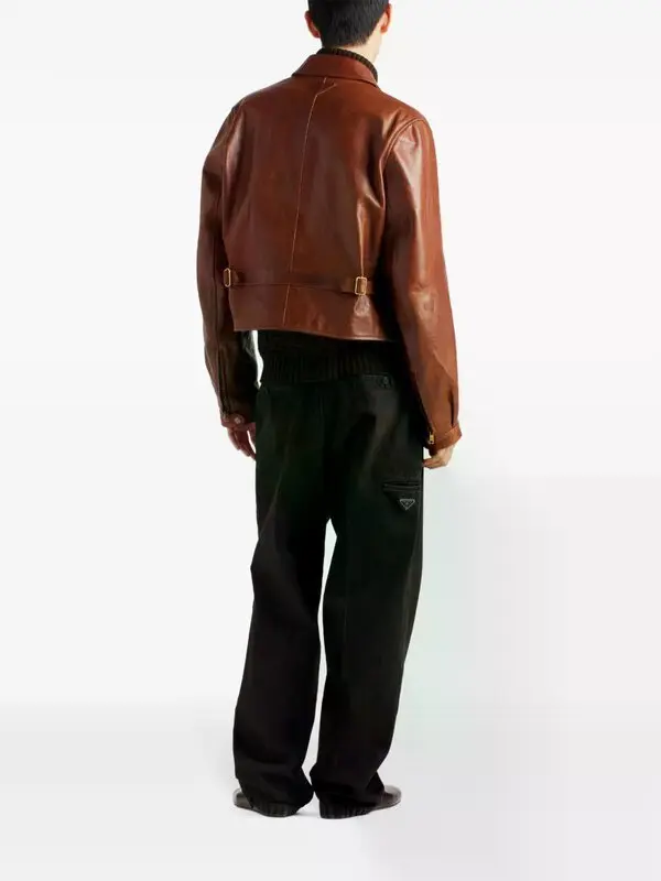 Prada Loose-fit Jeans In Coffee Cotton Denim