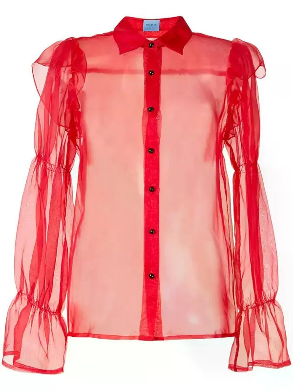 MACGRAW Souffle Blouse - Red