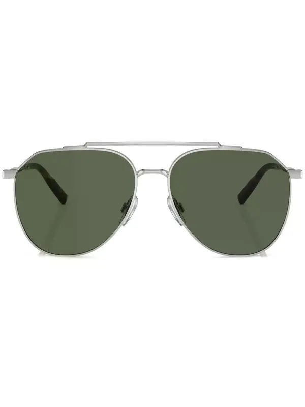 Dolce & Gabbana Pilot Frame Sunglasses - Silver