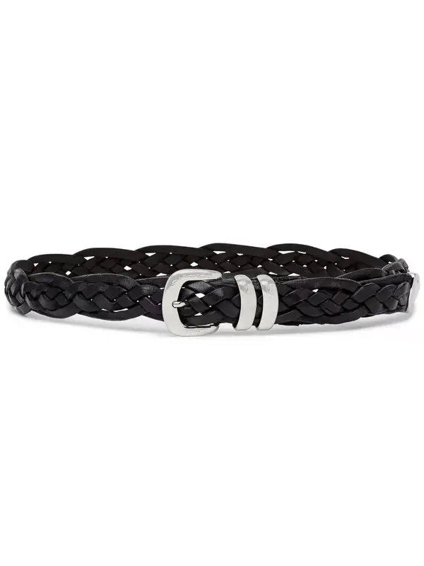 Brunello Cucinelli Braided Leather Belt - Brown