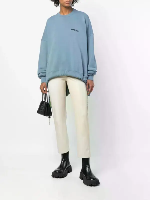 AMBUSH Cord-detail Crew-neck Sweatshirt